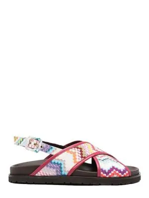 Missoni Zigzag Strap Sandals - Multicolor