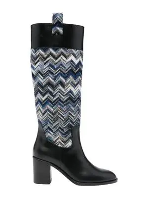Missoni Sophie Zigzag Boots - Black