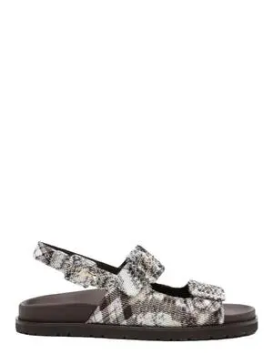 Missoni Buckle Strap Platform Sandal - Gray