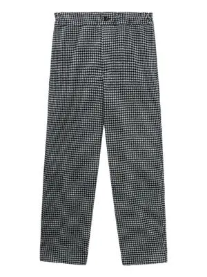 Comme Des Garçons Houndstooth Trousers - Black