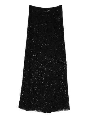 P.a.r.o.s.h Sequined Maxi Skirt - Black