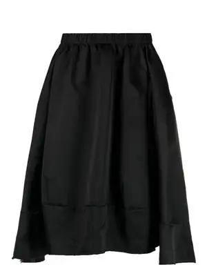 Comme Des Garçons Asymmetric Midi Skirt - Black