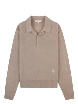 SPORTY  RICH Sporty & Rich Embroidered-logo Polo Top - Nude