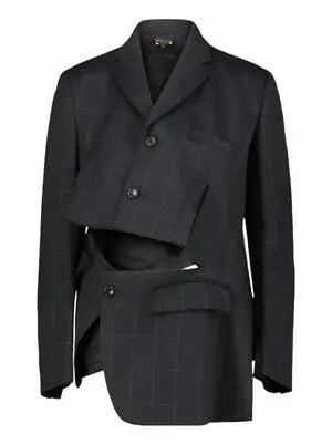 Comme Des Garçons Long-sleeved Suit Jacket - Black