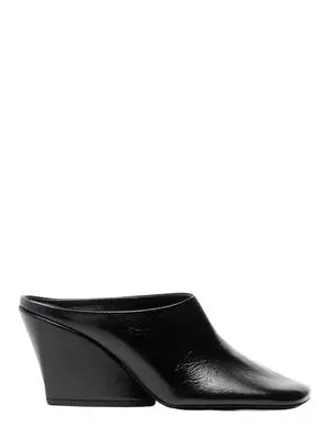 Proenza Schouler Proenza Schouler Slant Leather Mules Black