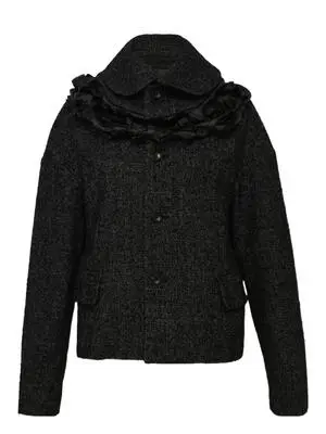 Comme Des Garçons Ruffled Jacket - Black