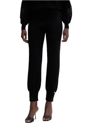 TWINSET Pearl-detail Track Pants - Black