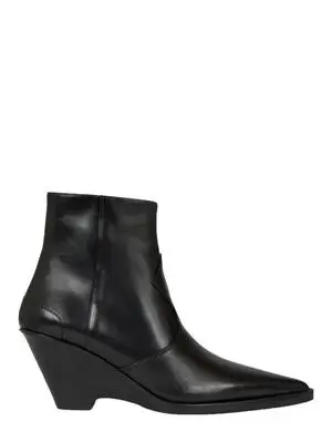 ETRO Etro Leather Ankle Boots With Wedge Heel