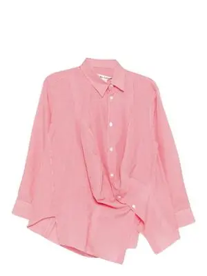 Comme Des Garçons Checked Long-sleeve Shirt - Pink