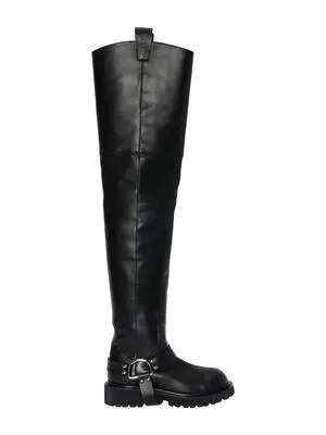 MSGM D-ring Over-the-knee Boot - Black
