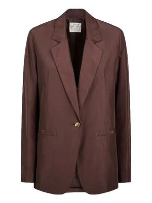 FORTE_FORTE Button-fastening Blazer - Red