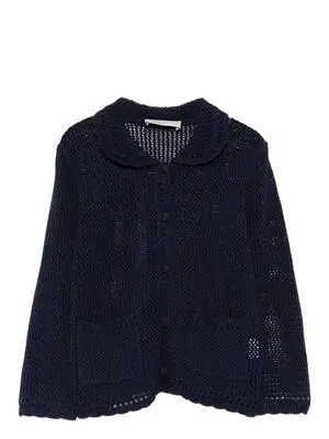 DUNST Long-sleeves Cardigan - Navy Blue