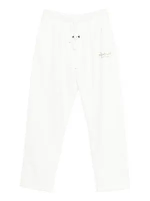 Fear Of God Embroidered Drawstring-waist Track Pants - White