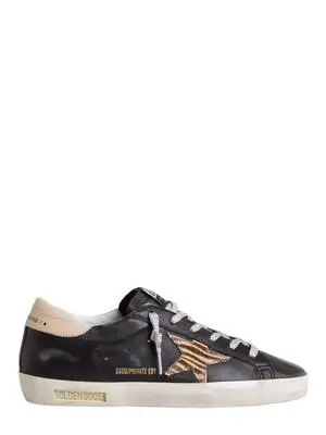 GOLDEN GOOSE Super-star Sneakers - Black