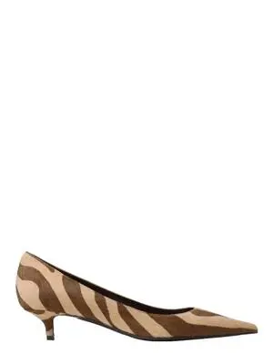 JIMMY CHOO Zebra-print High Heels - Brown