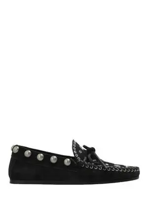 Isabel Marant Étoile Fitza Studded Loafers - Black
