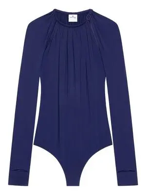 COURREGES Courrèges Buckle-detail Fluid Jersey Bodysuit - Work Blue