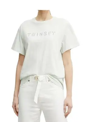 TWINSET Logo-embellishment T-shirt - White