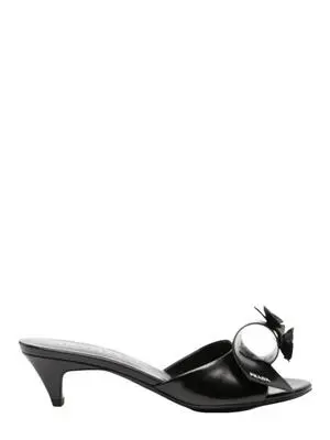 PRADA Prada 50mm Floral-Appliqué Mules
