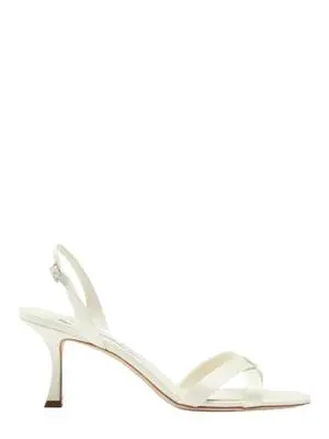 JIMMY CHOO Elsy Heeled Sandals - White