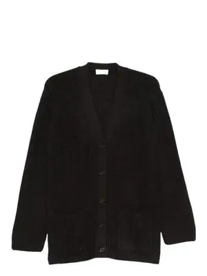 P.a.r.o.s.h Buttoned Patch-pocket Cardigan Black