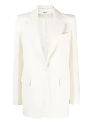P.a.r.o.s.h Long-sleeve Single-breasted Blazer - White