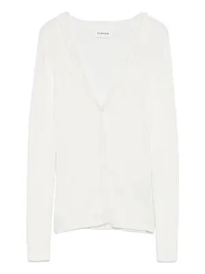 P.a.r.o.s.h Bead-embellished Cardigan - White