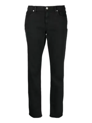 P.a.r.o.s.h Mid-rise Slim-cut Jeans - Black