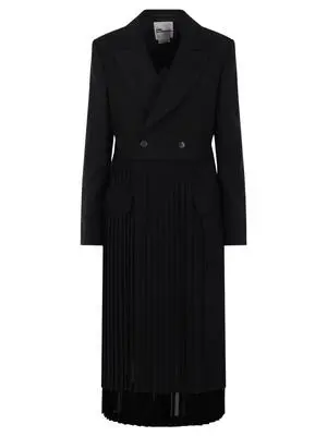 Comme Des Garçons Pleated Button Dress - Black