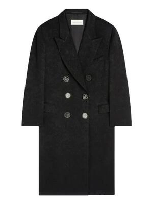 Dries Van Noten Double-breasted Coat - Black
