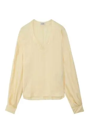 Zadig&Voltaire Zadig & Voltaire Tonastir Satin-Finish Blouse Shea