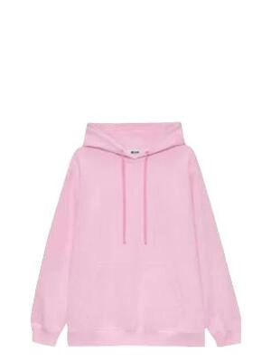 MSGM Logo-print Hoodie - Pink