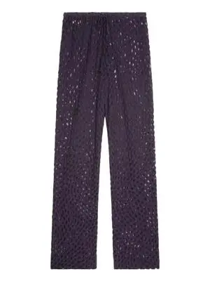 Dries Van Noten Drawstring Jersey Trousers - Black
