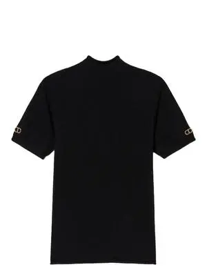 TWINSET Logo-plaque High-neck Jumper - Black
