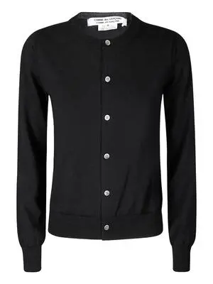 Comme Des Garçons Button-down Cardigan - Black