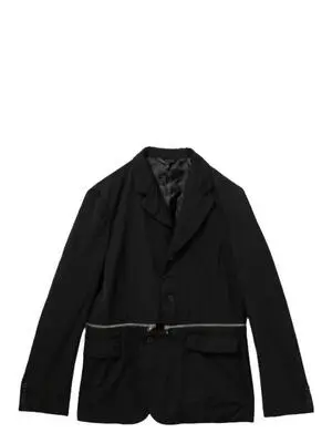 Comme Des Garçons Zipper Detail Suit Jacket - Black