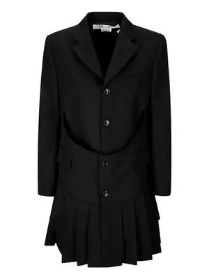 Comme Des Garçons Wool Coat - Black