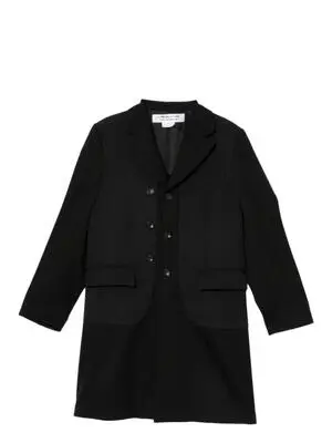 Comme Des Garçons Single-breasted Coat - Black