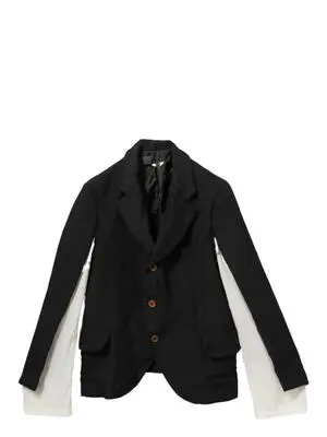 Comme Des Garçons Textured Suit Jacket - Black