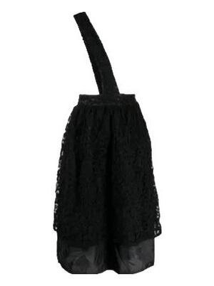 Comme Des Garçons Floral Lace High-waisted Skirt - Black