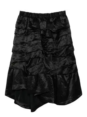 Comme Des Garçons Acetate Ruffled Skirt - Black