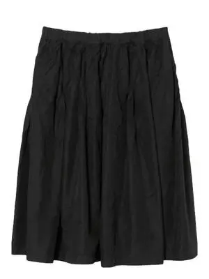 Comme Des Garçons Pleated Midi Skirt - Black
