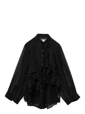 Comme Des Garçons Ruffled Shirt - Black