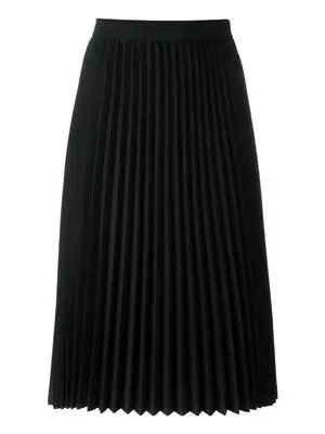 Comme Des Garçons Pleated Midi Skirt - Navy
