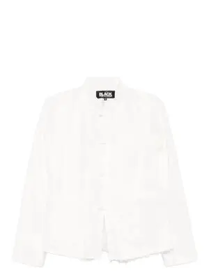 Comme Des Garçons Stand Collar Jacket - White