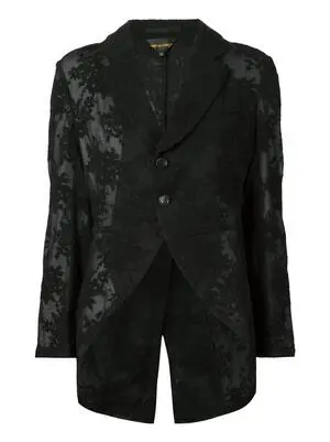 Comme Des Garçons Lace Blazer - Black