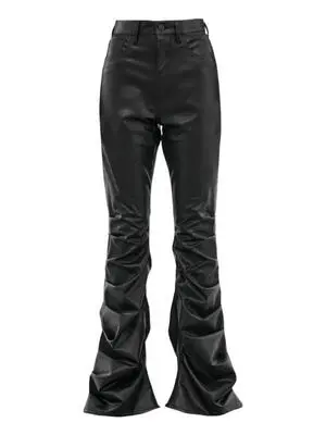 Junya Watanabe Ruffled Flared Trousers - Black