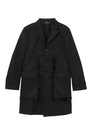 Comme Des Garçons Button-down Coat - Black