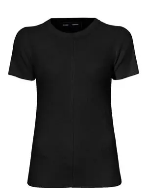 Proenza Schouler Ribbed Crew Neck T-shirt - Black