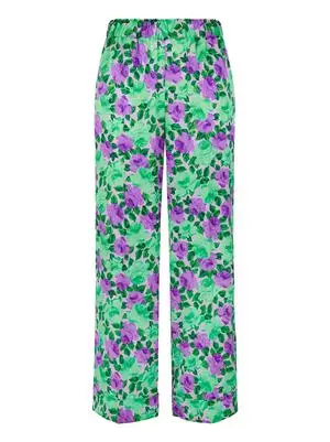 P.a.r.o.s.h Floral Print Trousers - Green